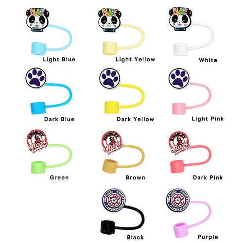 Custom Silicone Straw Toppers - Personalized Straw Accessories ...