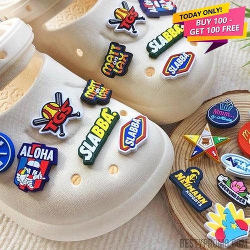 Custom Logo Clog Charms - Personalized Clog Accessories | BestyPromo ...