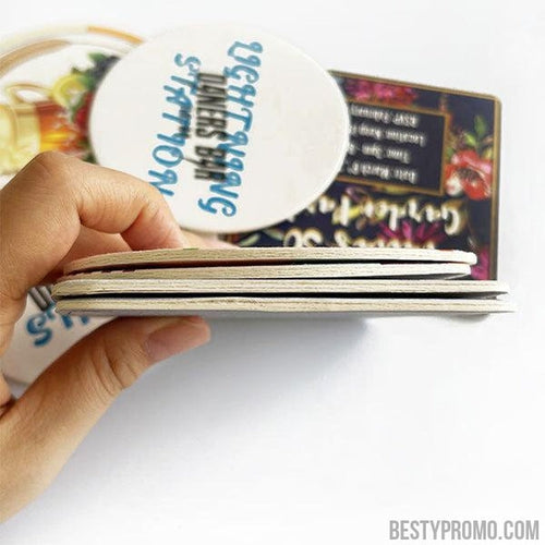 Custom Absorbent Paper Coasters - Personalized Drink Coasters ...